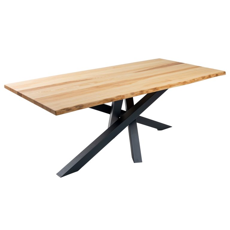 Jedilna miza X - 200 cm x 90 cm - Miniles - Slovenski les - Naravno olje
