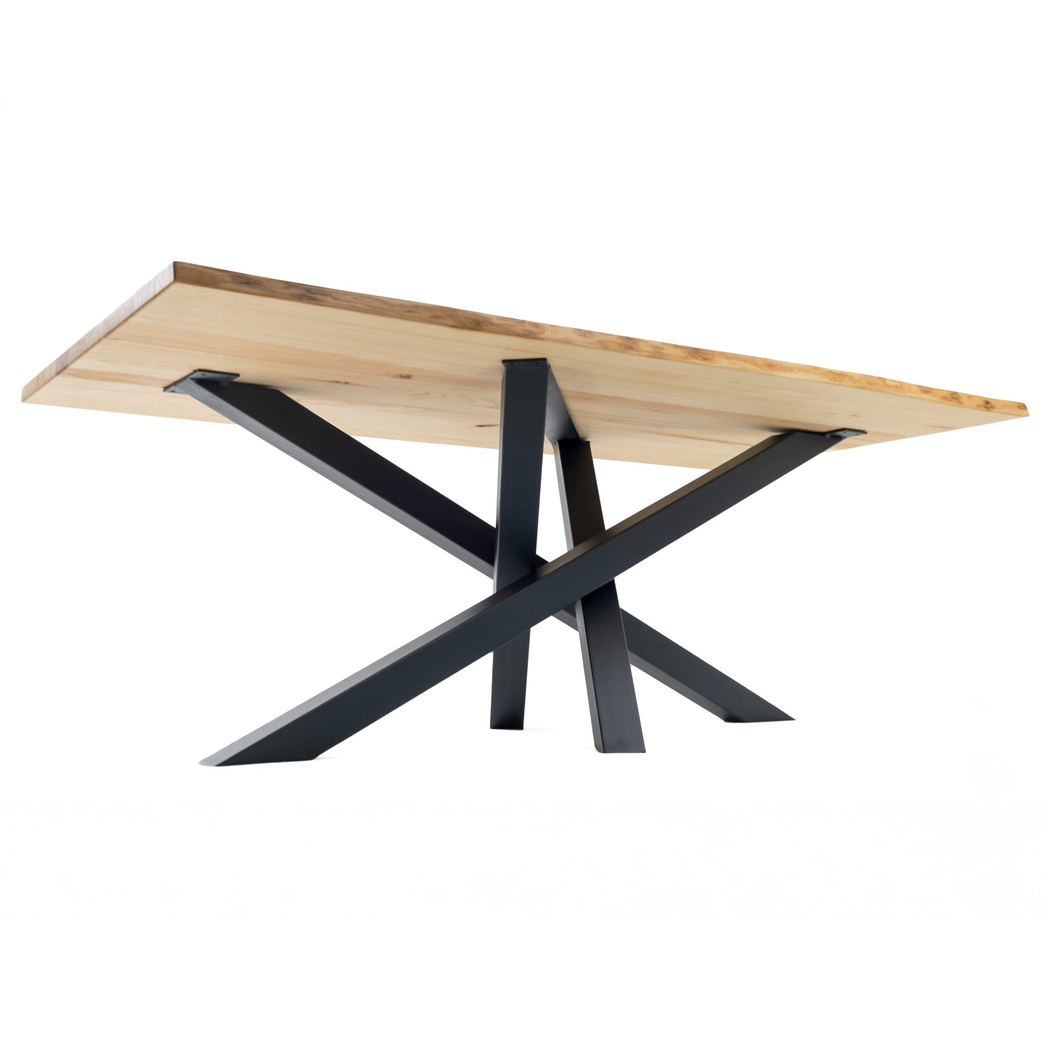 Jedilna miza X - 200 cm x 90 cm - Miniles - Slovenski les - Naravno olje